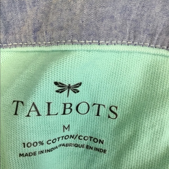 Talbots | Tops | Talbots Light Teal Longsleeve Shirt Size M B84 | Poshmark